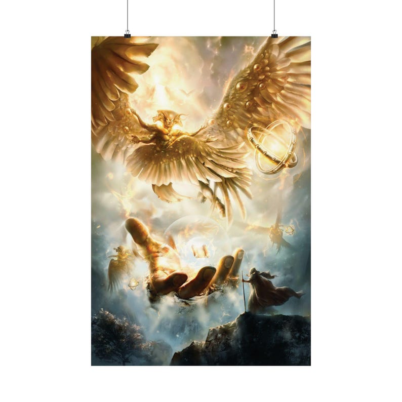 Ezekiel's Vision Vertical Poster Print Bible Wall Art Religious Decor ...