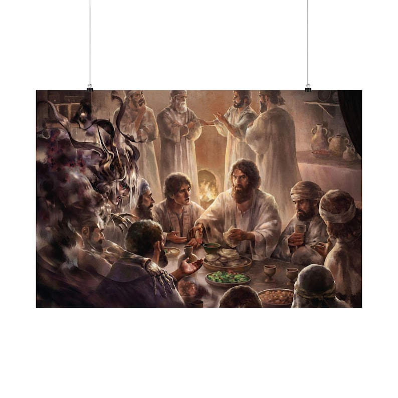 The Last Supper Poster Print Bible Wall Art Religious Decor Christian ...