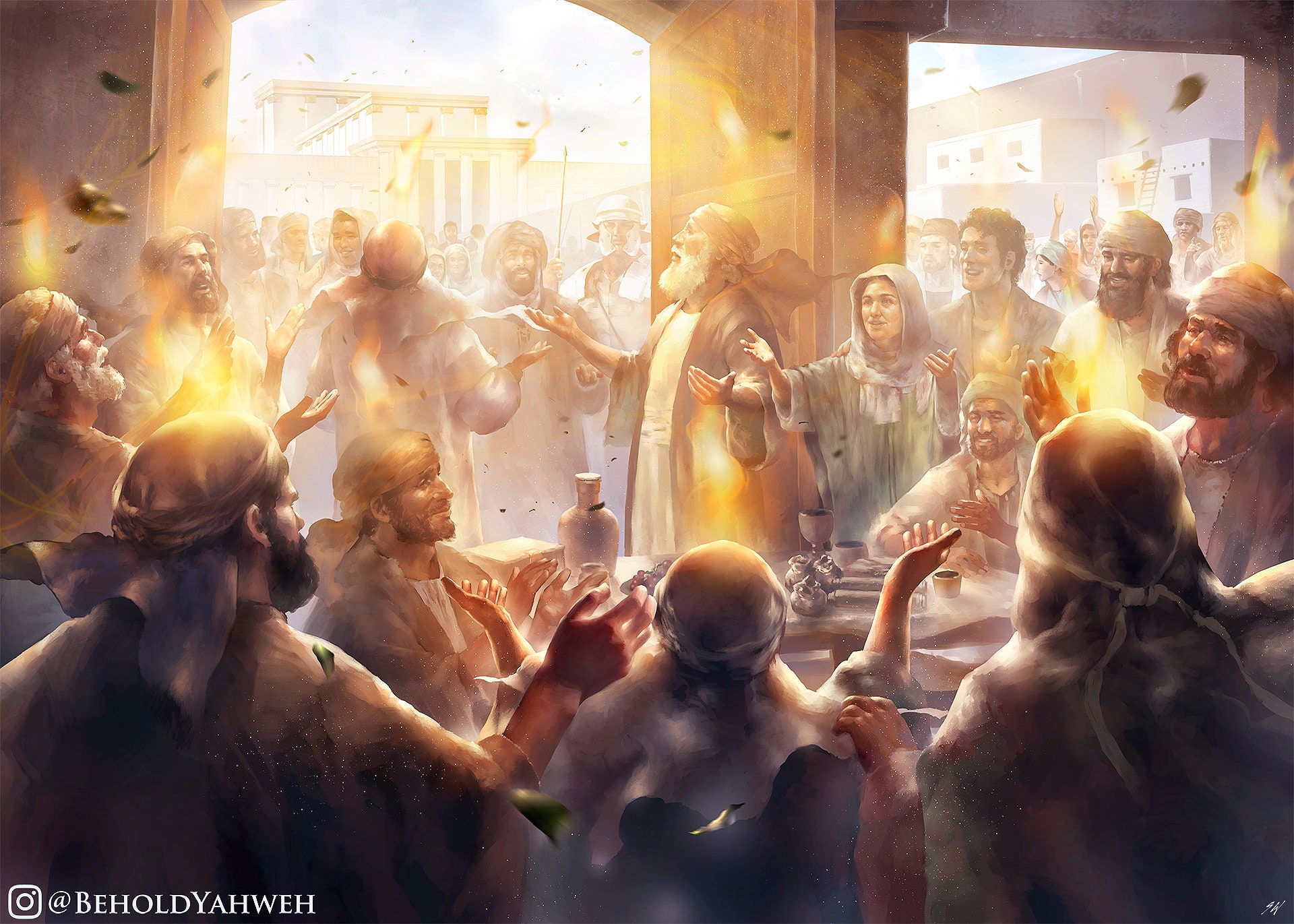 Pentecost Christian Art Matte Horizontal Poster - Etsy