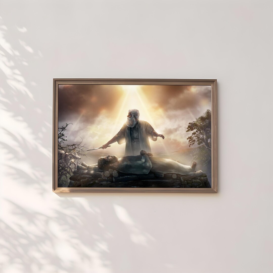 The Sacrifice of Isaac Poster Print Bible Wall Art Religious Decor ...