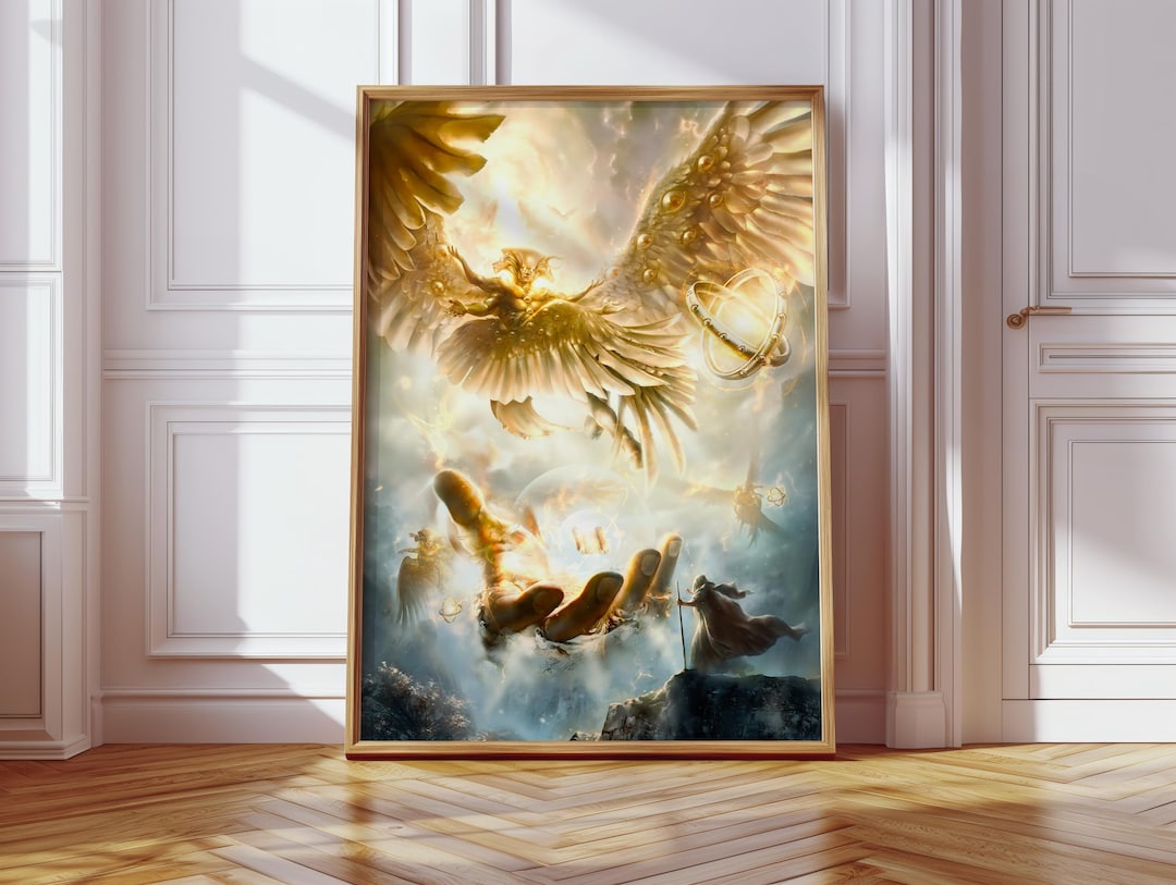 Ezekiel's Vision Vertical Poster Print Bible Wall Art Religious Decor ...