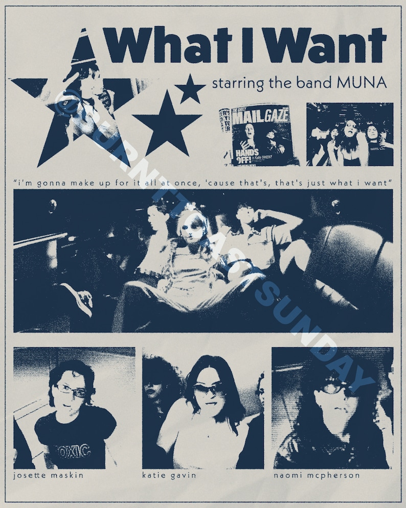 MUNA What I Want Poster - Etsy