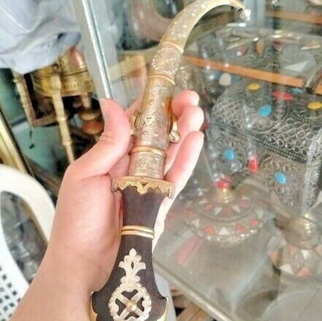 Khanjar Islamic Dagger Knife Jambiya Handmade Vintage Sword Ottoman ...