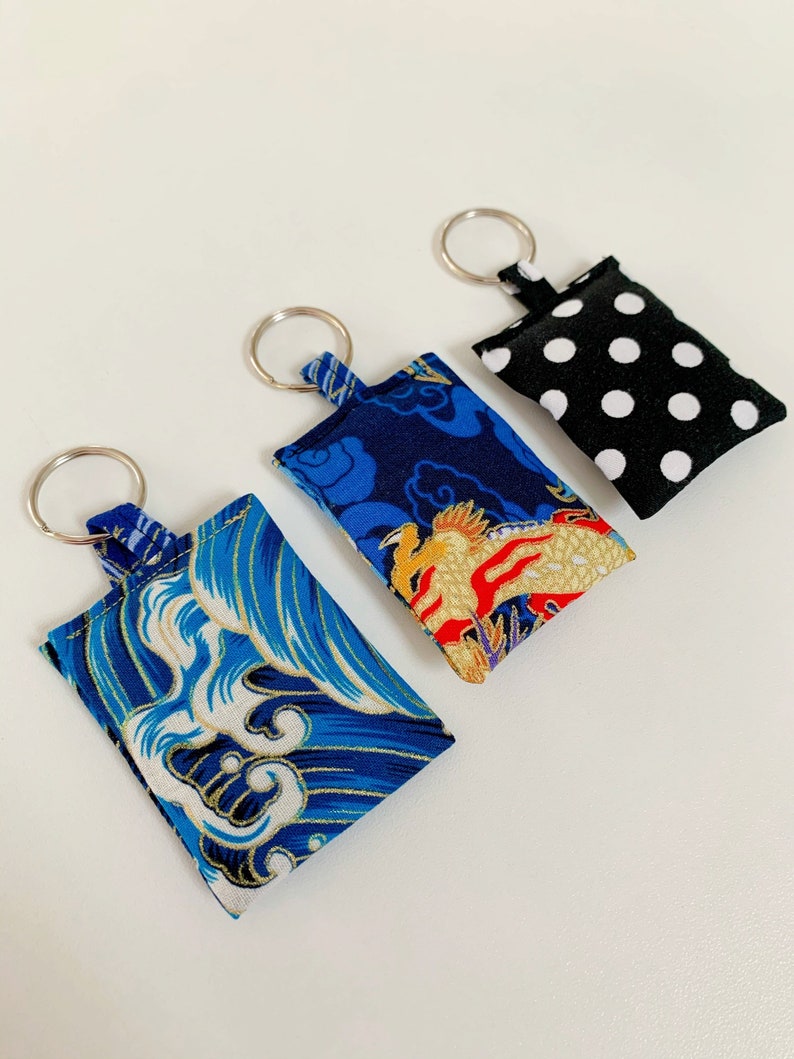 Cotton Fabric Padded Keyring Various Designs Medium Size - Etsy