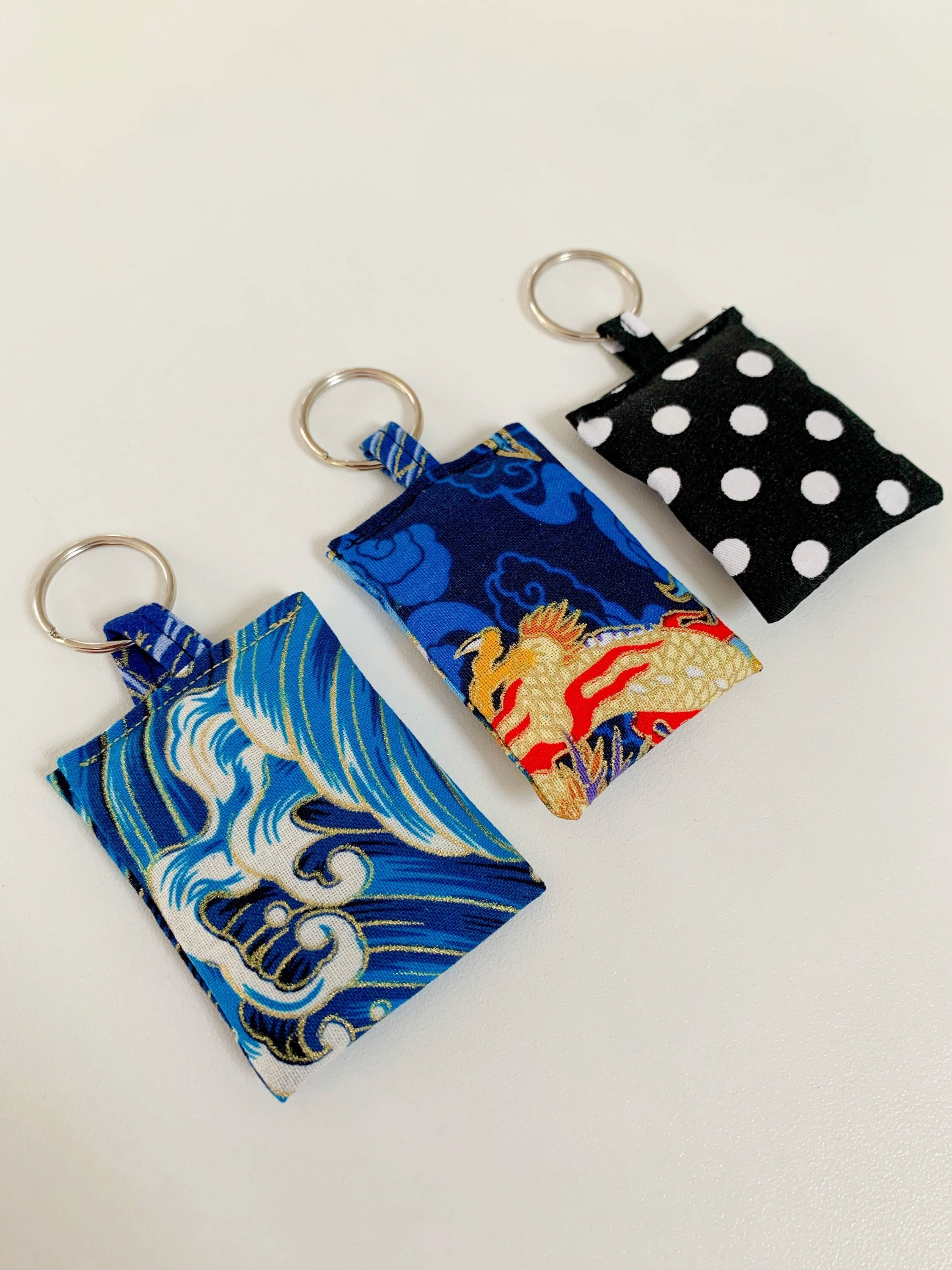 Cotton Fabric Padded Keyring Various Designs Medium Size - Etsy