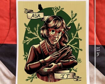 Twin Peaks Log Lady Tattoo Flash Art Print - Etsy