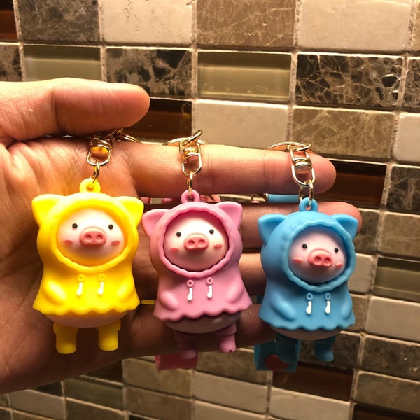 Pig Key Chains - Etsy