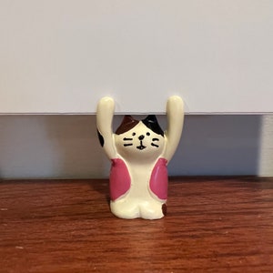 Super Cute Cat Holder, Cat Pen Holder, Photo Holder, Cat Figurine, Cat ...