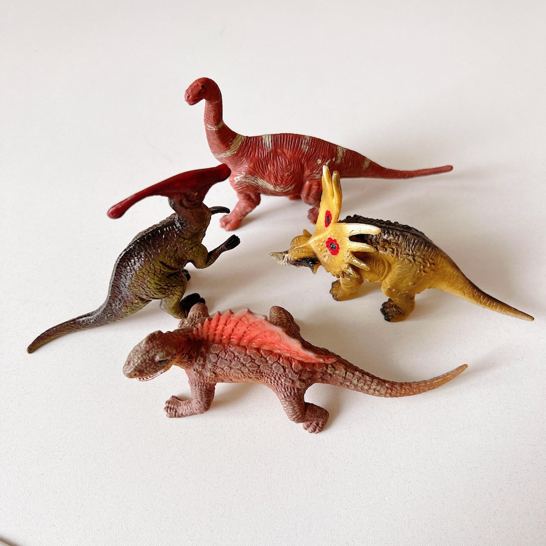 Dinosaur Figurines, Set of 4, 4-5 Inches Long, Perfect Toy & Decor for ...