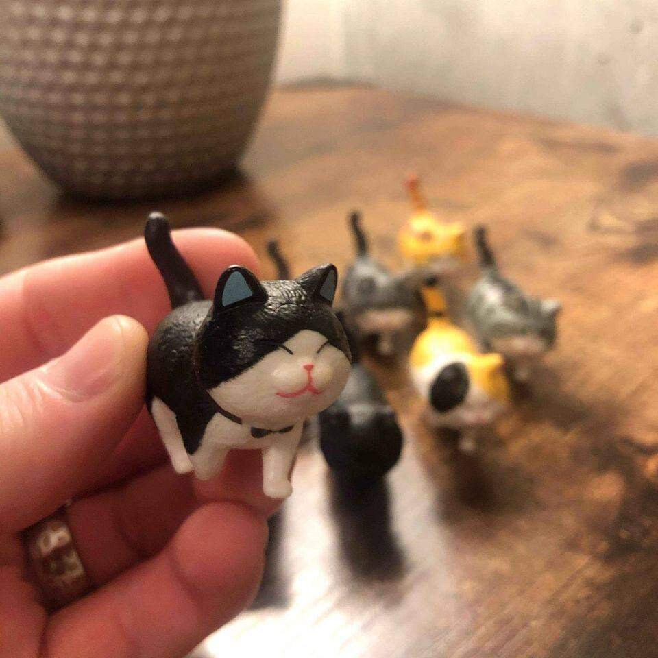Cat Miniatures (9 Pieces), Adorable Kitty Figurines, 2"x1.5", Cat ...