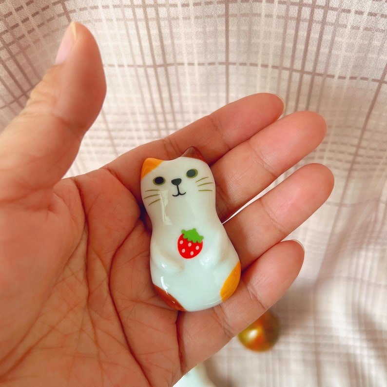 Ceramic Cat Figurines, Fruity Miniatures Set (set of 5) - Etsy