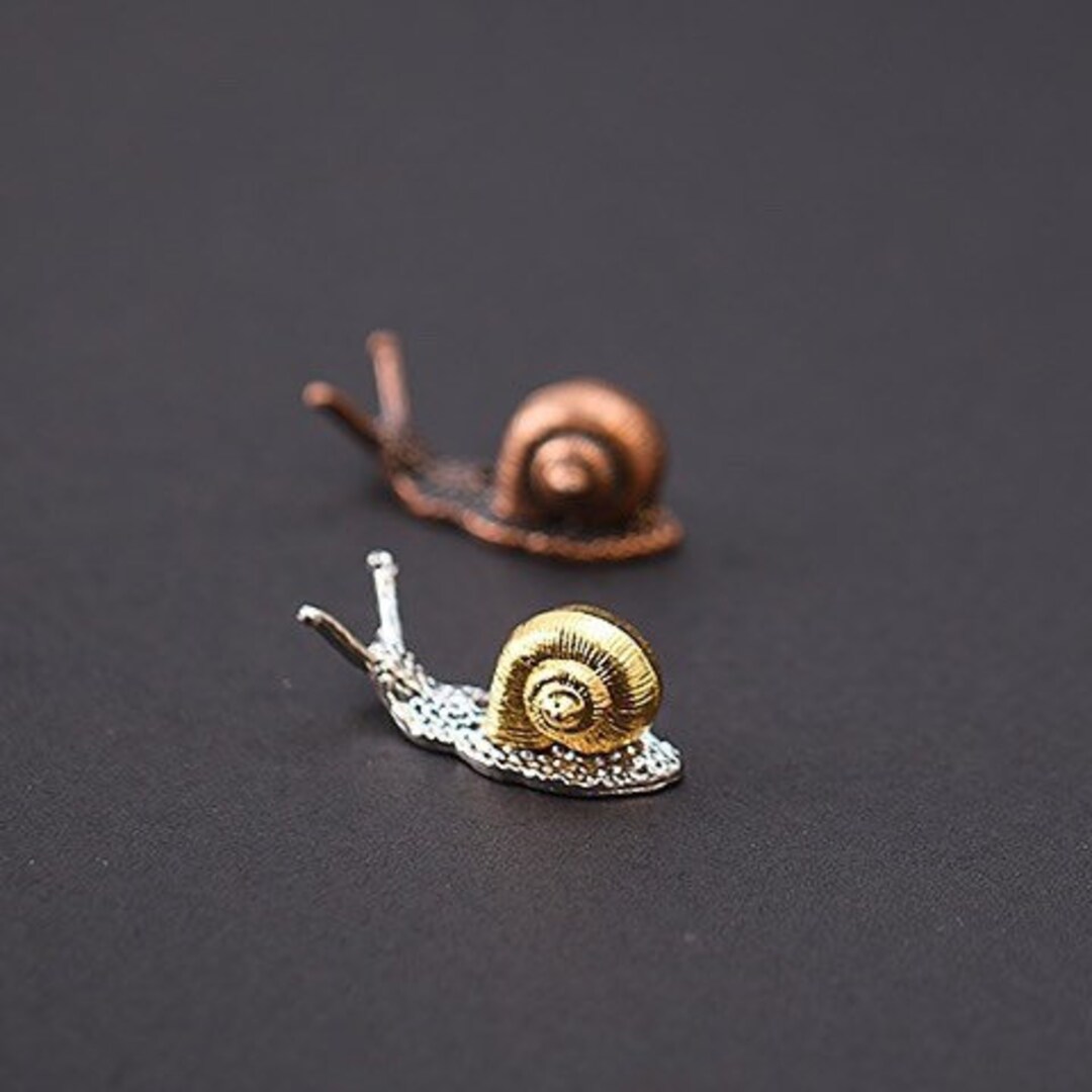 Snail Figures Brass Snail Figures 1.6 Long - Etsy