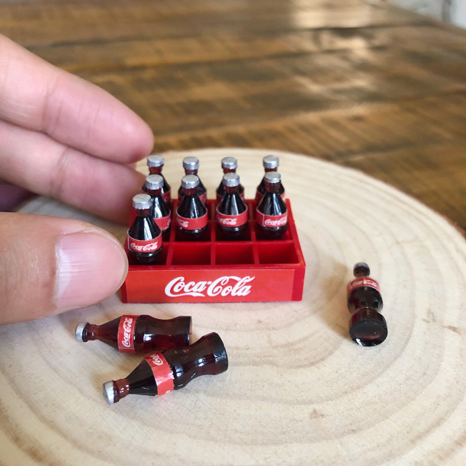Mini Coke Bottles, Coca-cola Bottles, 12 Bottles Miniature, PVC Made ...