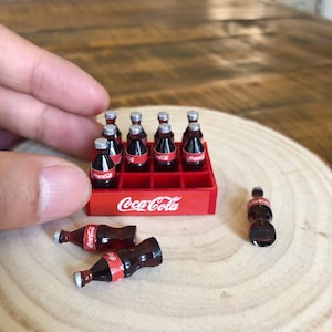 Mini Coke Bottles, Coca-cola Bottles, 12 Bottles Miniature, PVC Made ...