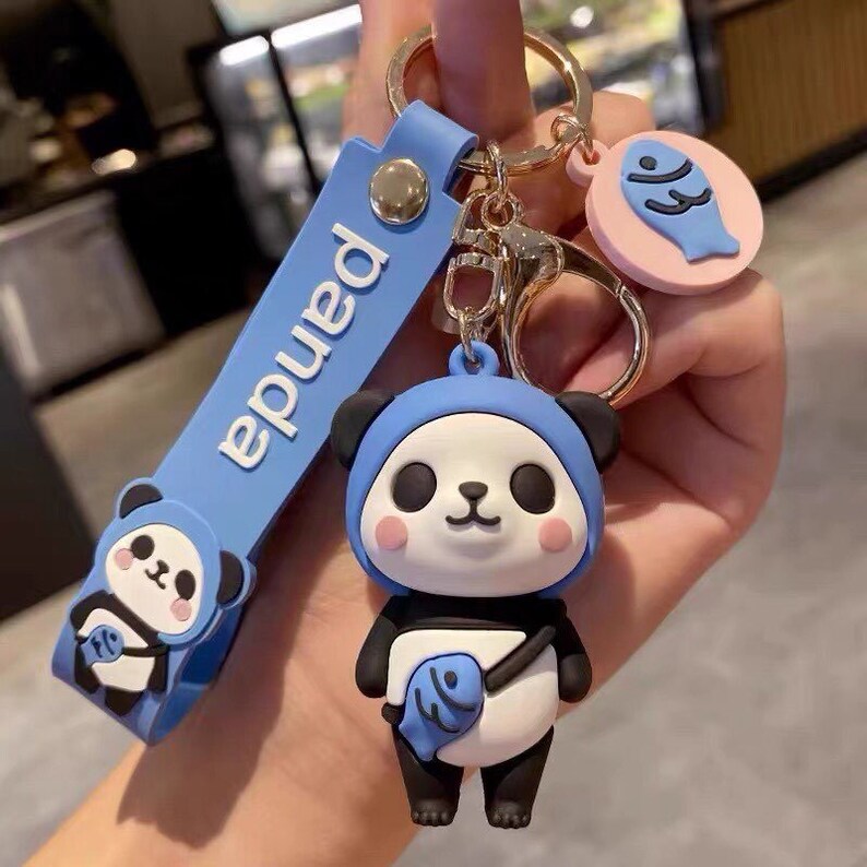 Super Cute Panda Keychain Panda Accesories - Etsy