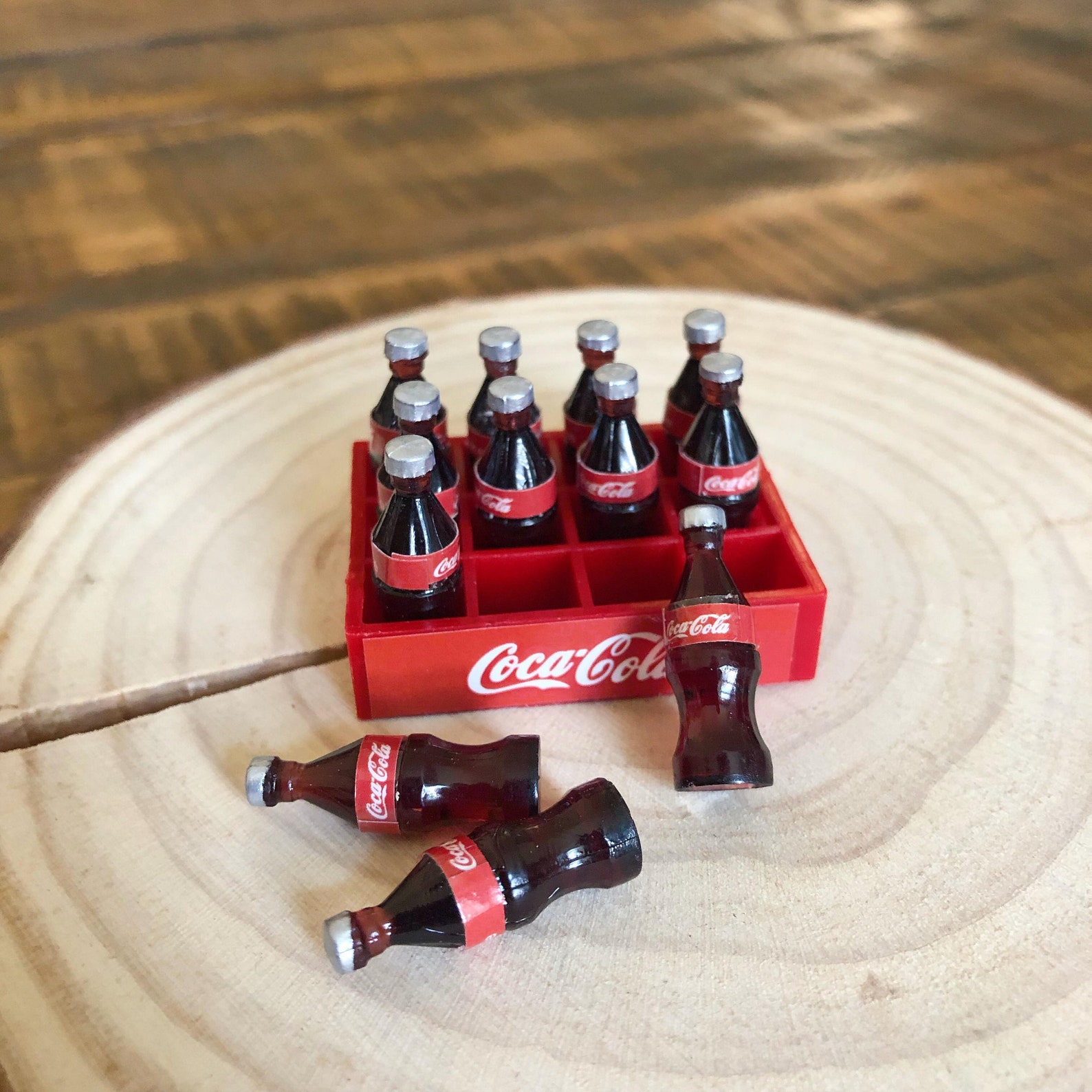 Mini Coke Bottles, Coca-cola Bottles, 12 Bottles Miniature, PVC Made ...