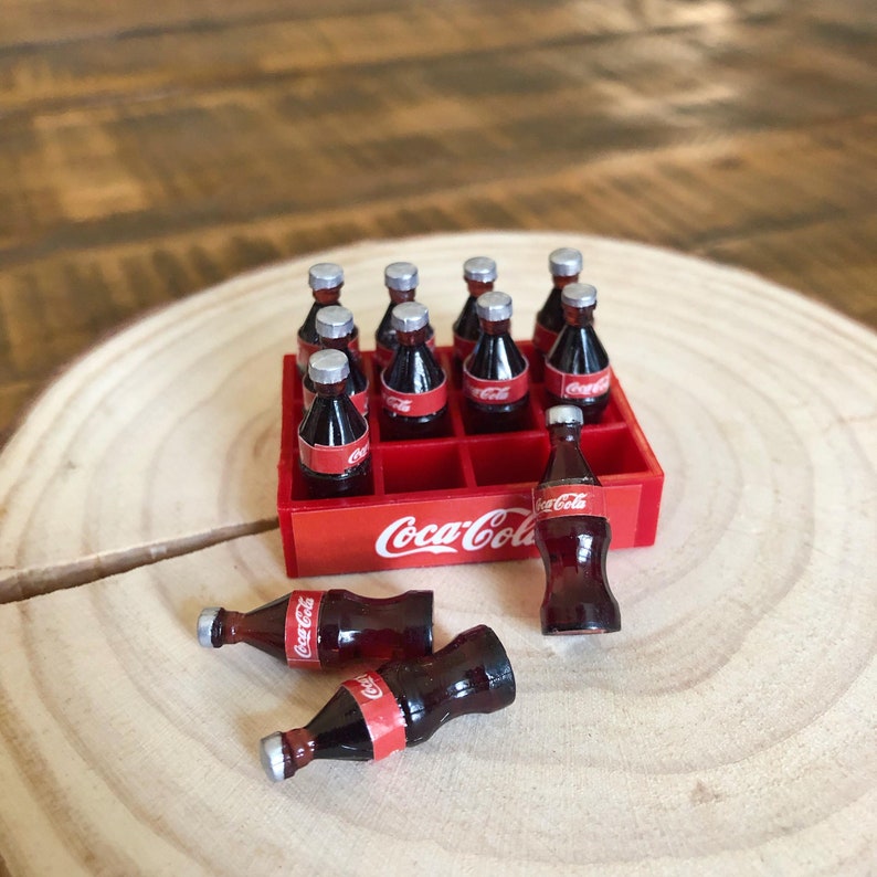 Mini Coke Bottles Coca-cola Bottles 12 Bottles Miniature | Etsy