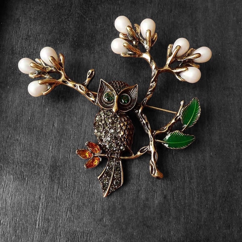 Owl Pins or Brooches - Etsy