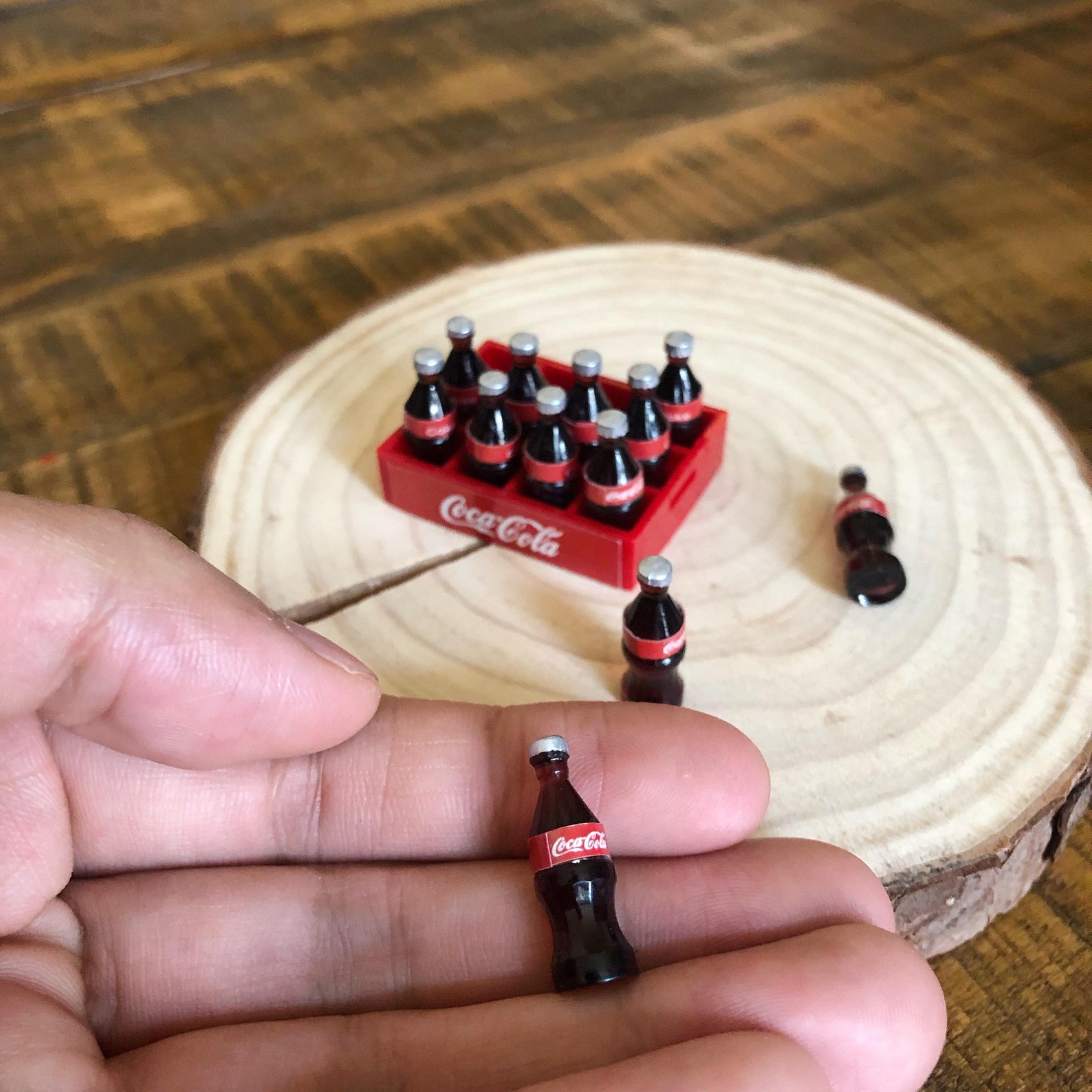 Mini Coke Bottles, Coca-cola Bottles, 12 Bottles Miniature, PVC Made ...