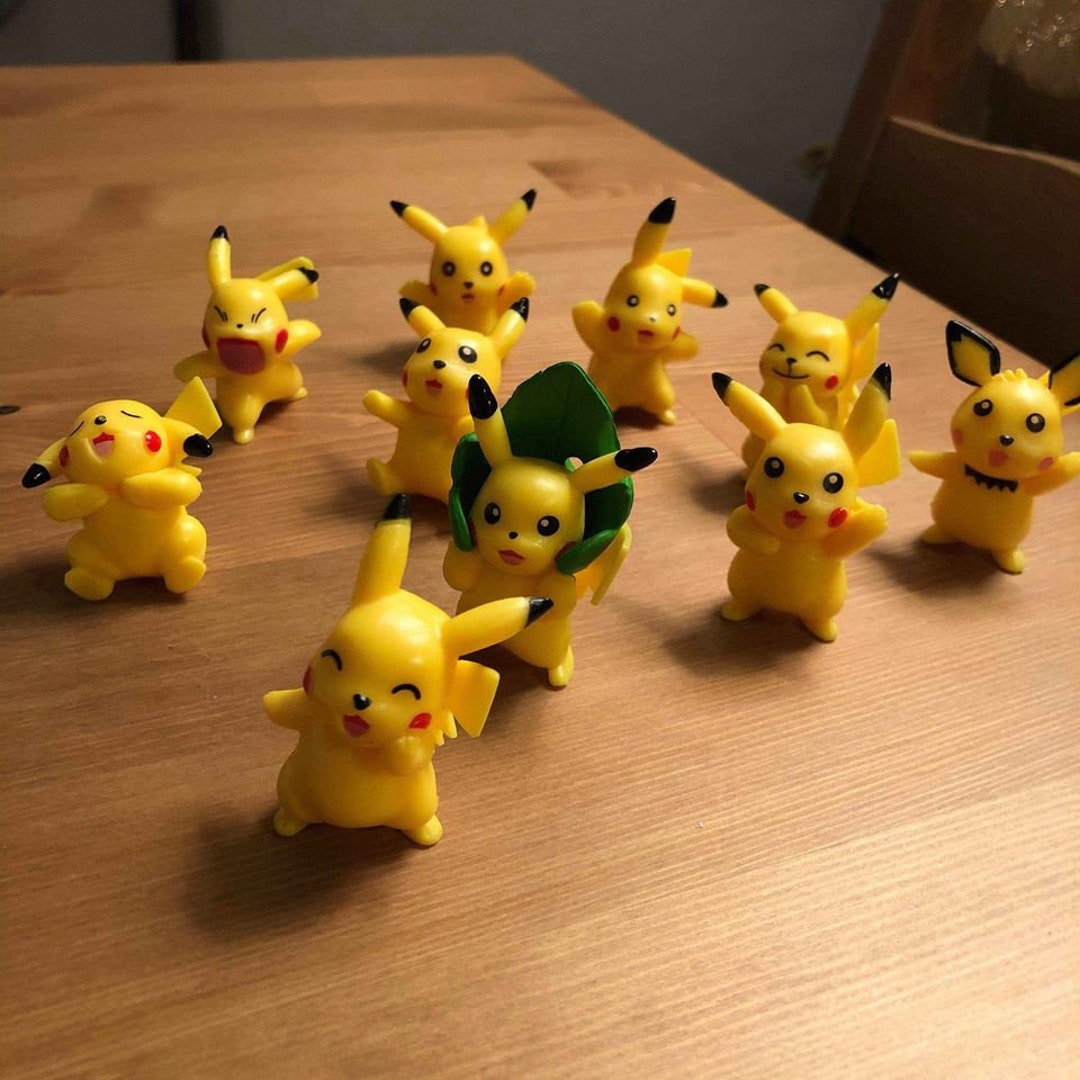Collectable Pikachu Miniature Figurines, 2 Tall, Set of 10pcs - Etsy UK