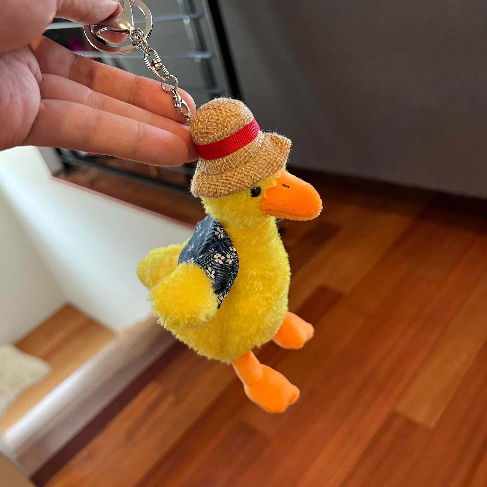 Cute Yellow Ducky Keychain, Bag Charm (size 7") - Etsy