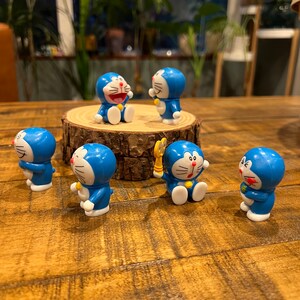 Super Cute Doraemon Figurines, 1.5" Tall, Set of 6 Pieces, Japanese ...