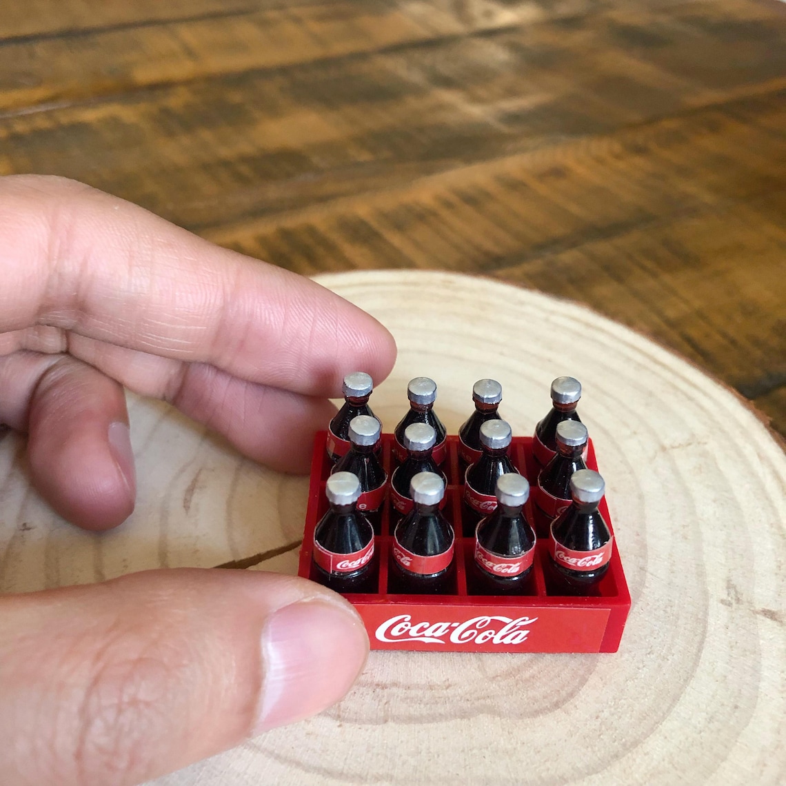 Mini Coke Bottles Coca-cola Bottles 12 Bottles Miniature | Etsy