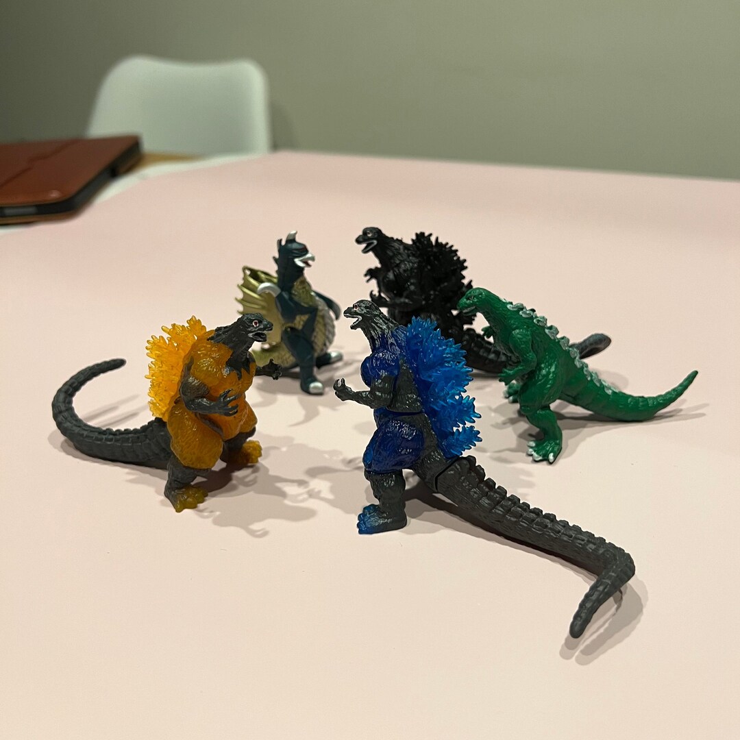 Godzilla Figures, Set of 5 Figures, the King of Monsters Godzilla ...