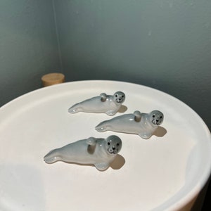 Super Cute Seal Figurines, Porcelain Seal Figures, Sea Lion Figures ...
