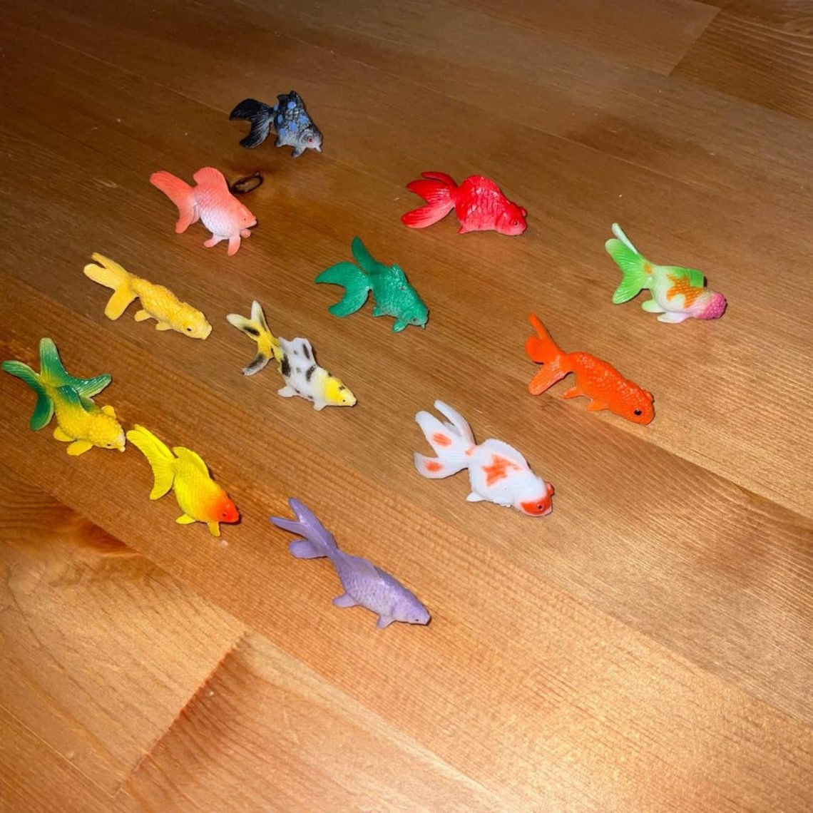 Super Cute Fish Miniatures Set of 12pcs Goldfish Figures - Etsy