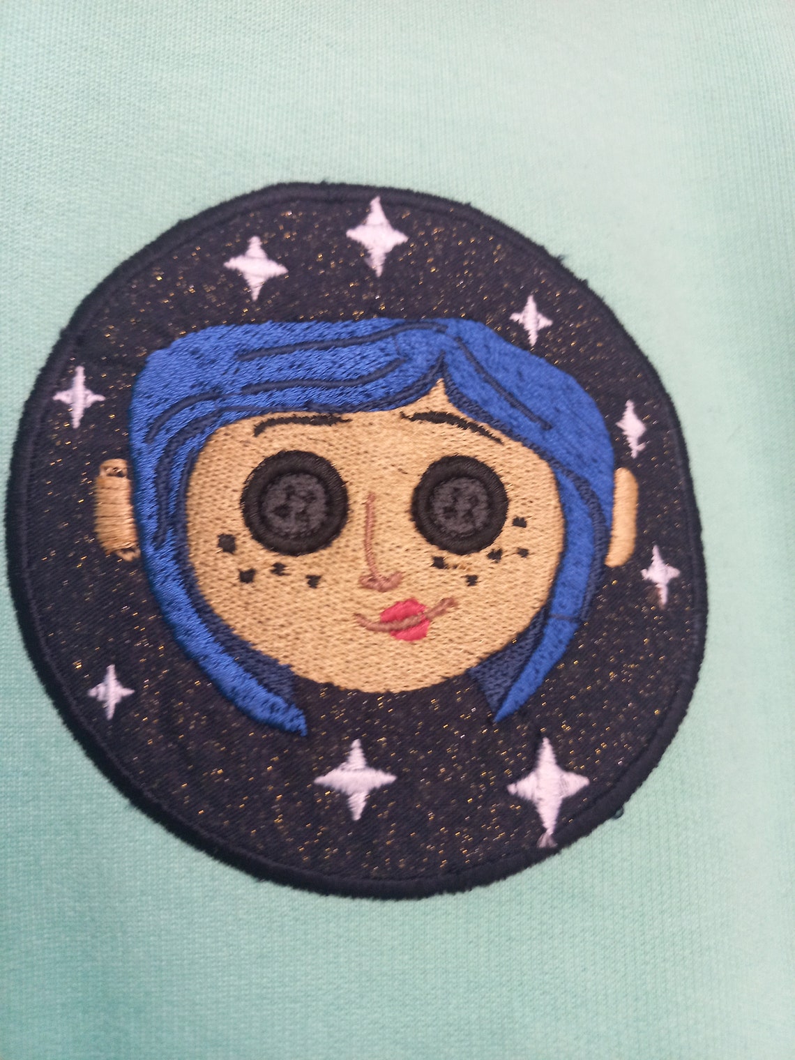 Coraline Applique Embroidery Design Halloween - Etsy