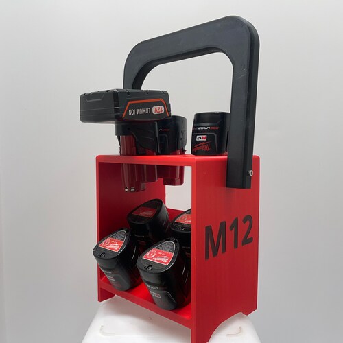 Milwaukee M12/M18 Battery Holder Storage - Etsy