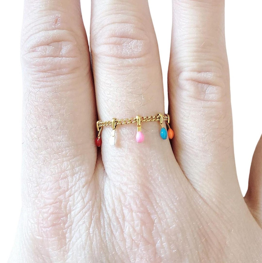 Women's Stainless Steel Resin Pearl Ring Ring Sizes 48, 50, 52, 54, 57 ...