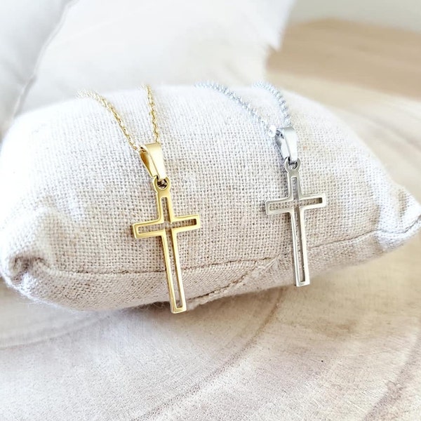 Pendentif croix chrétienne homme - Etsy France