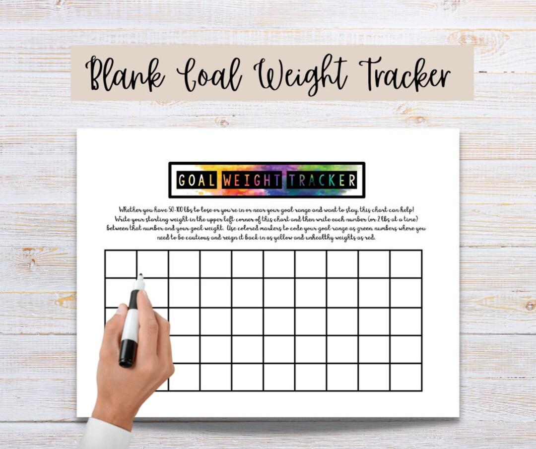 Goal Weight Tracker - Etsy