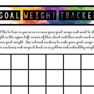 Goal Weight Tracker - Etsy