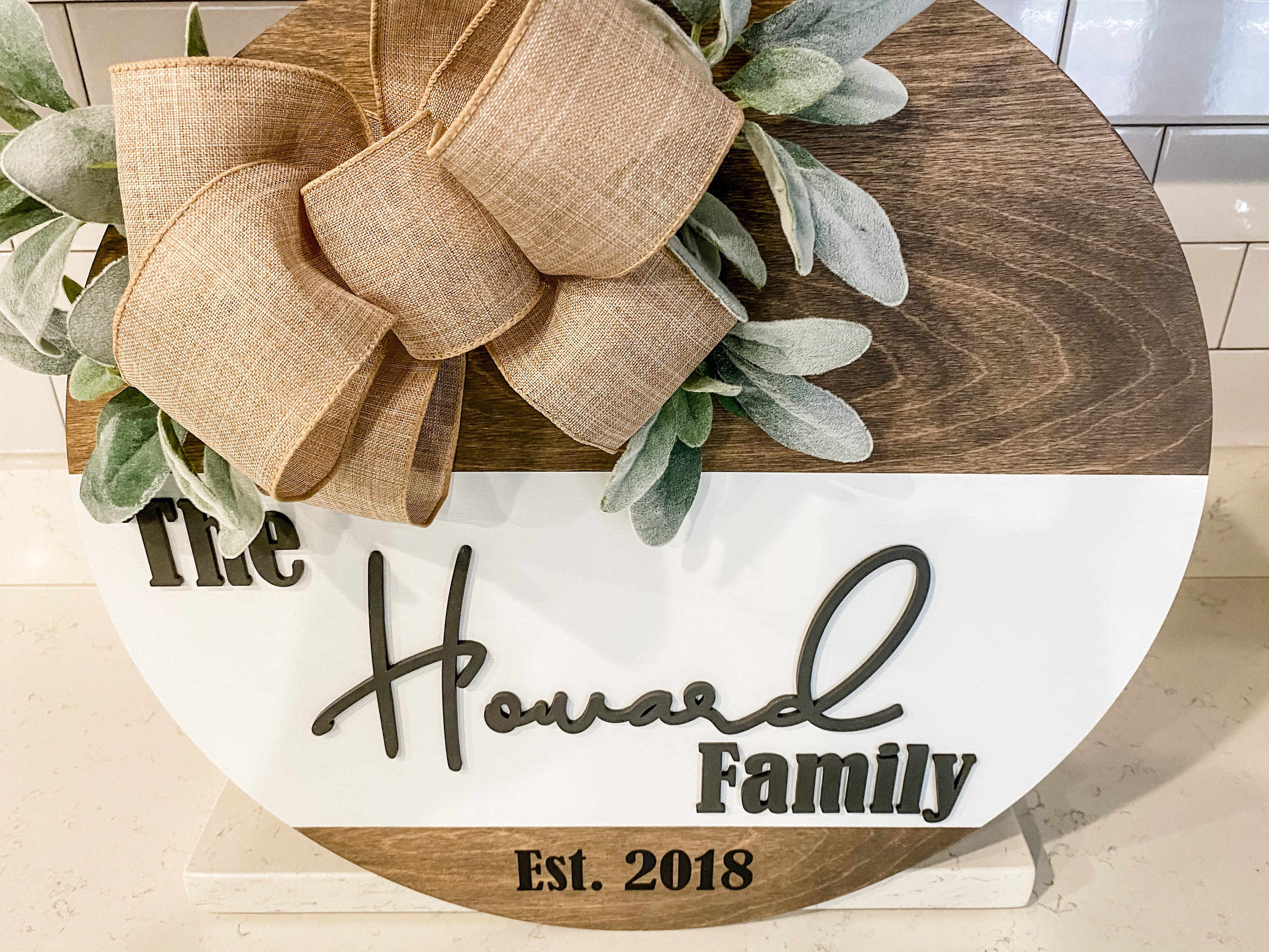 Front Door Name Sign | Welcome Sign for Door | Last Name Sign ...