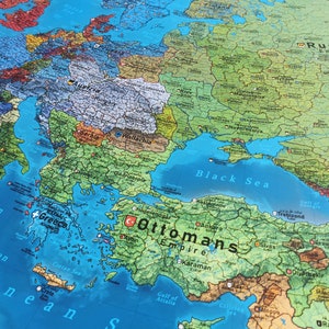 Europe 1836 History Map - Etsy