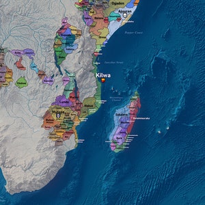 World History Map 1444 - Etsy