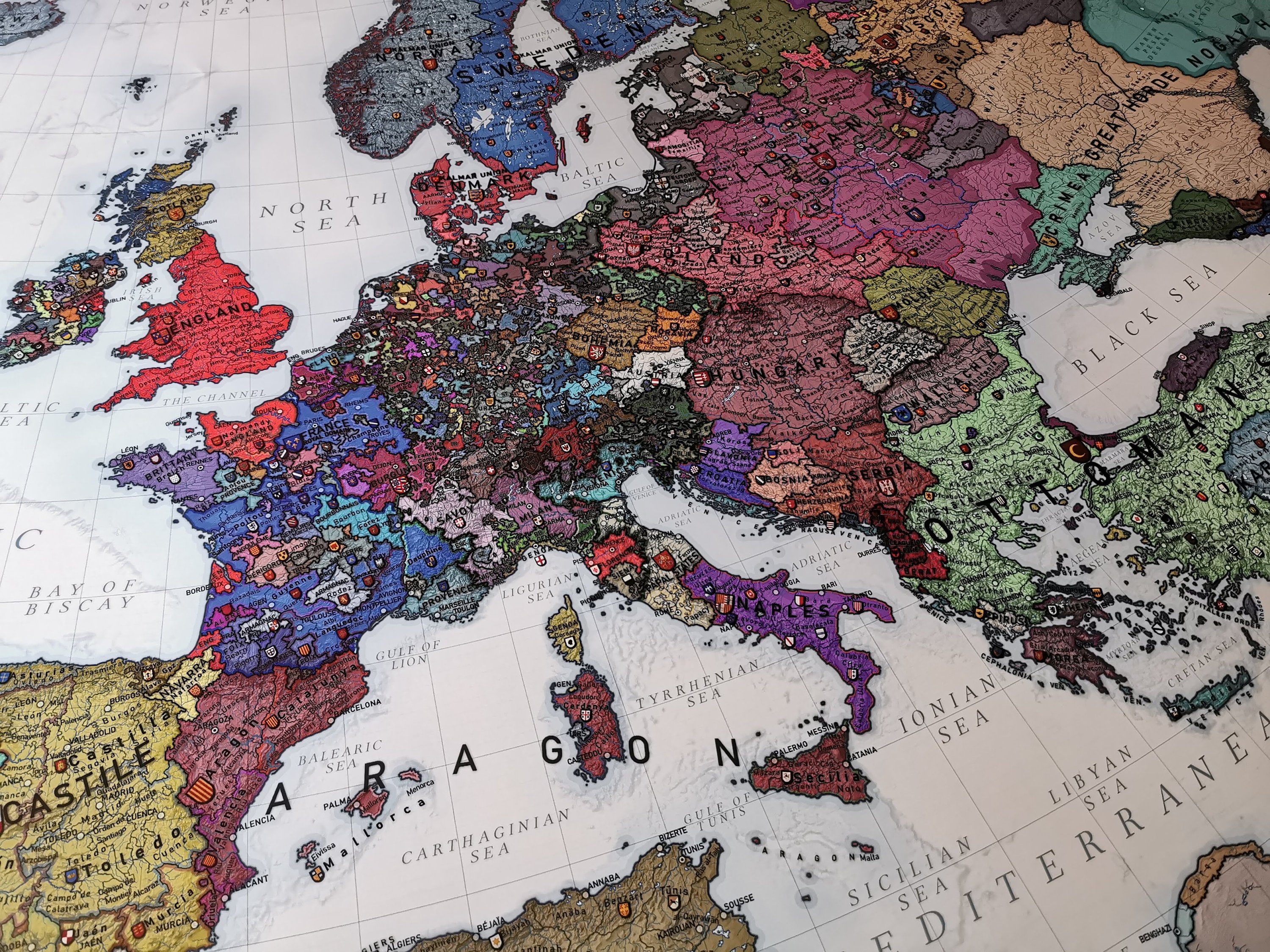 Europa 1444 Historische Karte | Etsy Österreich