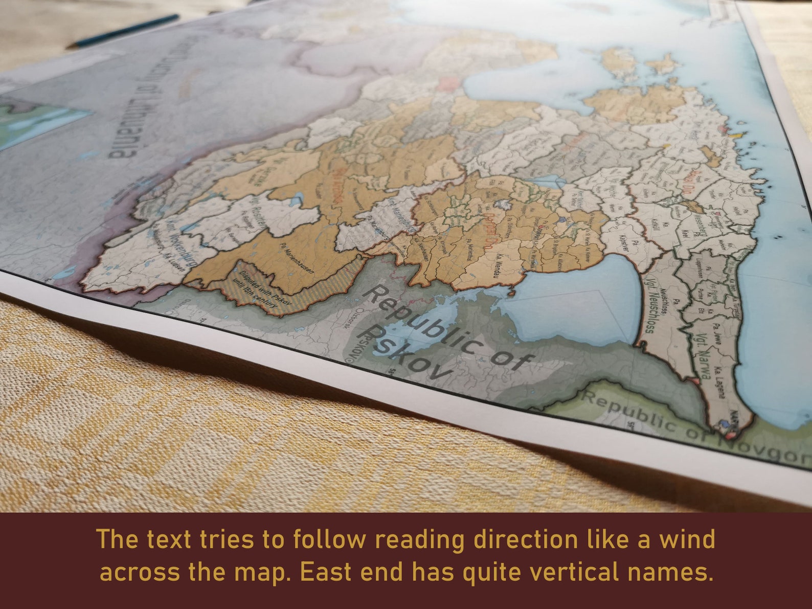 Detailed History Map of Teutonic Order 1422 | Etsy