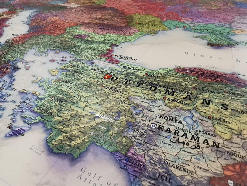 Europe 1444 History Map - Etsy