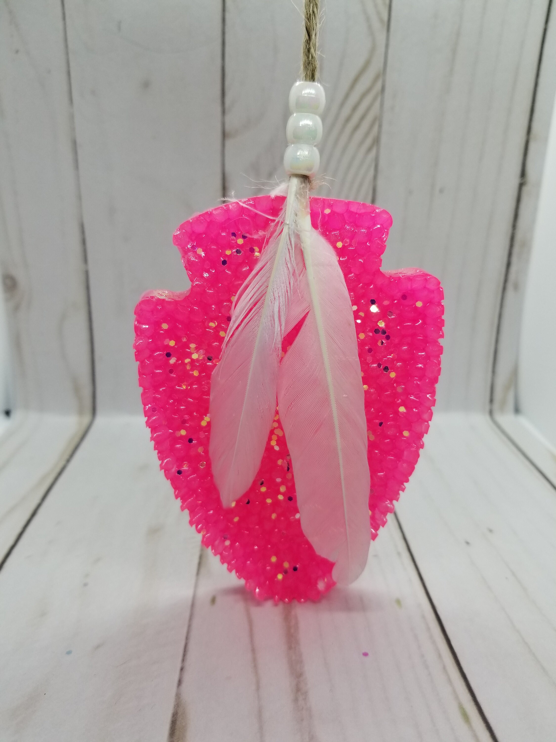 Arrowhead Feather Boho Car Freshie - Etsy UK