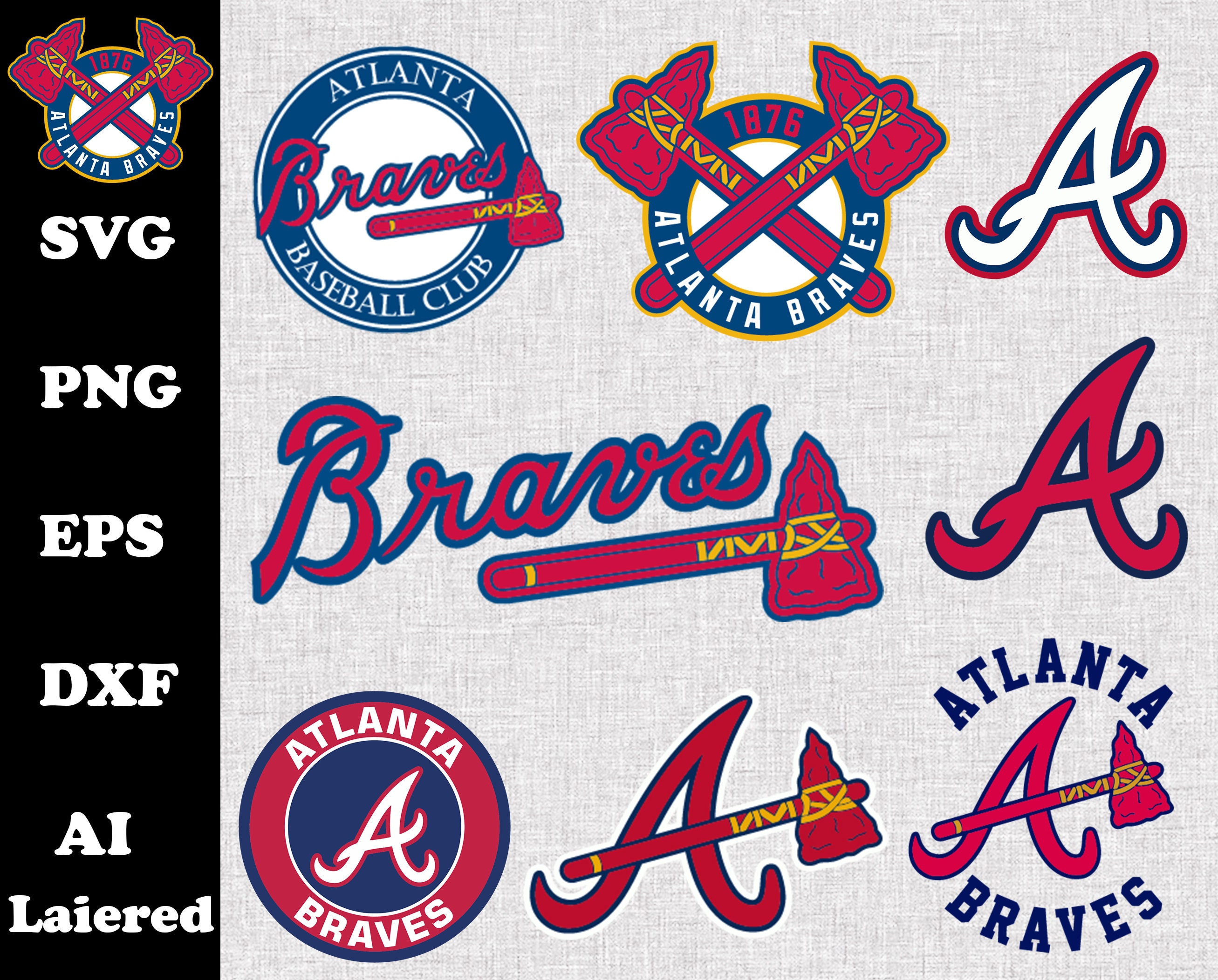 Atlanta Braves SVG Braves svg Atlanta Braves MLB svg | Etsy