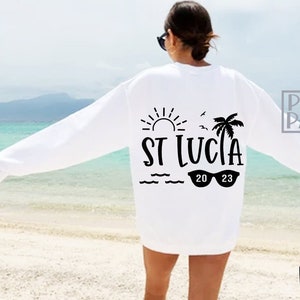 St Lucia SVG PNG 2024 Svg Family Vacation Svg Palm Tree - Etsy