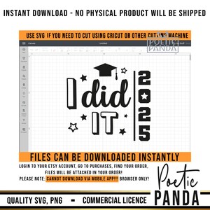 2025 Graduation SVG PNG, Senior 2025, Graduation Svg, Class of 2025 Svg ...
