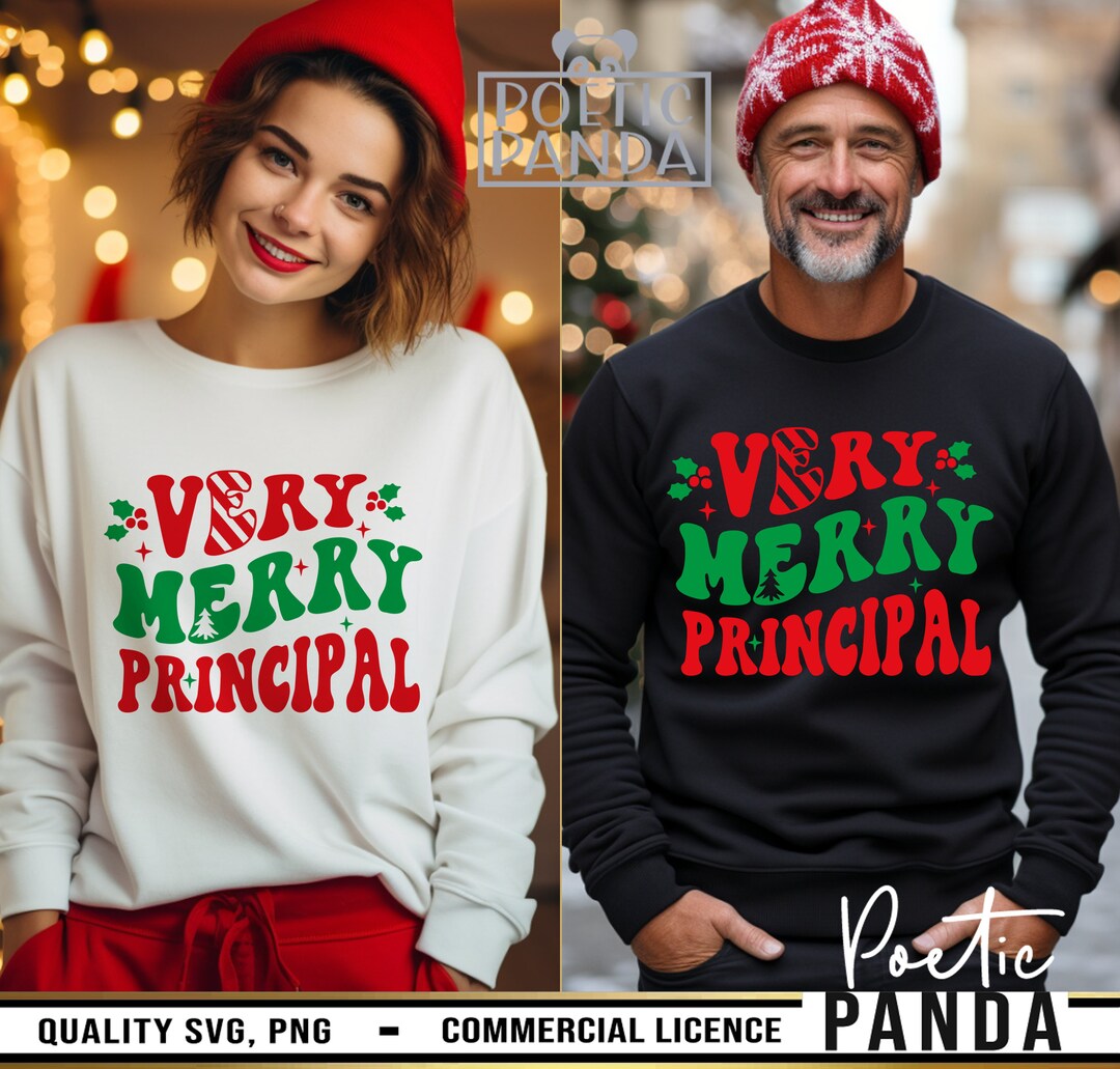 Merry Principal SVG PNG, School Principal Svg, Principal Christmas Svg ...