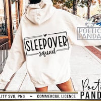 Slumber Party Squad SVG PNG No Sleep Sleepover Sublimation Print ...