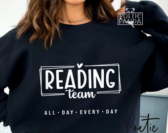 Reading Team SVG PNG, Back to School Svg, Reading Teacher Svg, Library ...