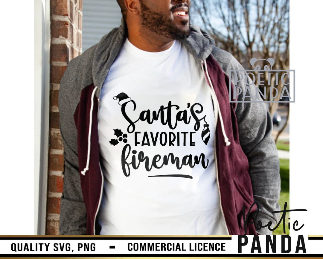 Santa's Favorite Fireman SVG PNG, Dear Santa Svg, Cricut Svg, Christmas ...
